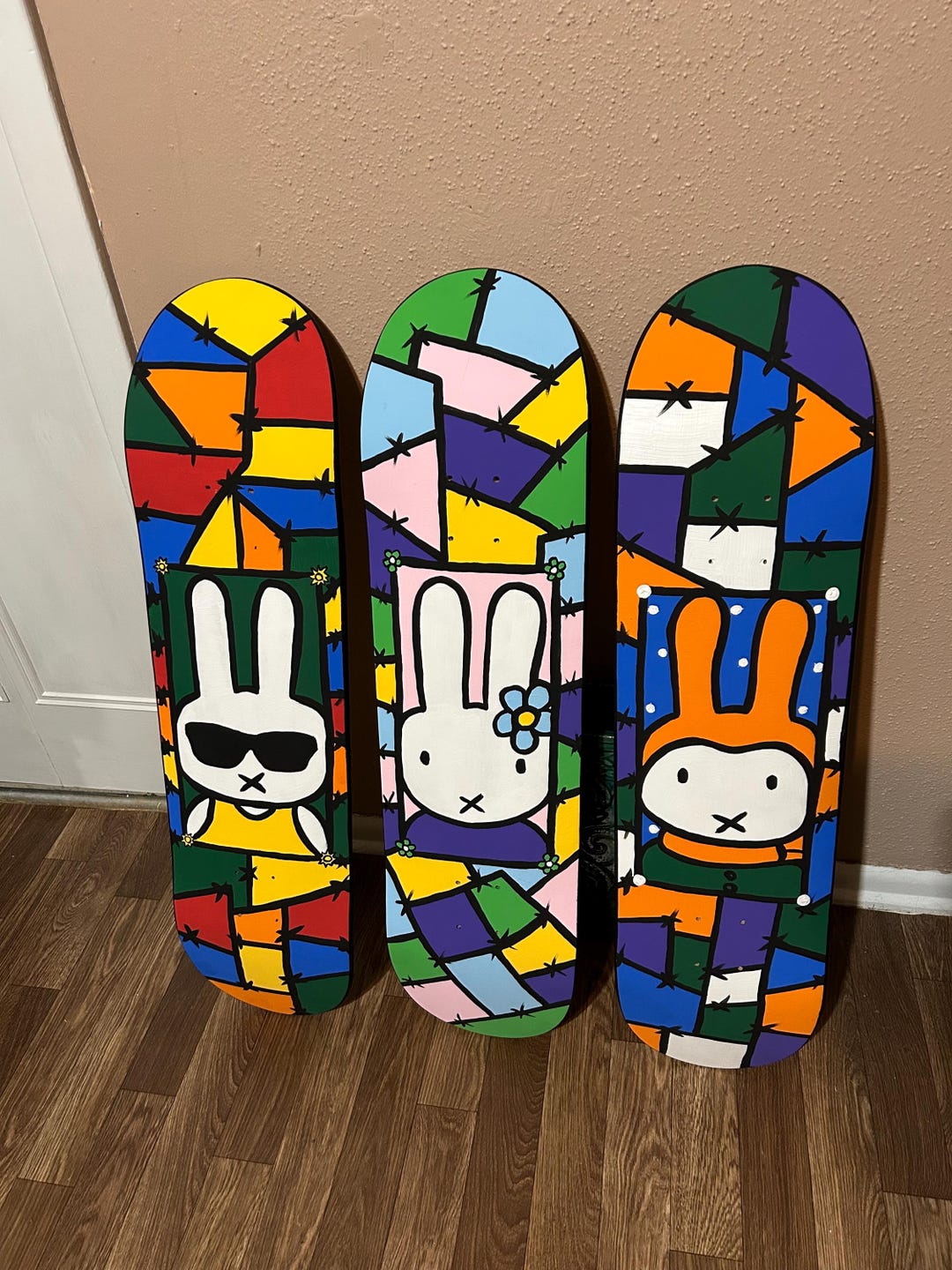 Miffy Seasons Skate Deck - Spring - Etsy