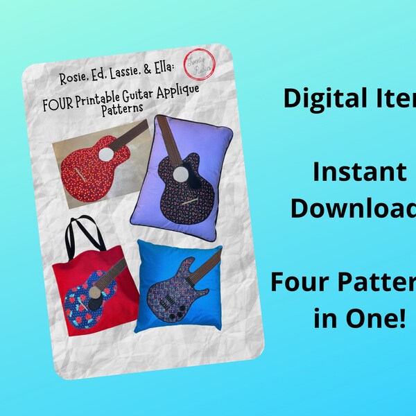 Guitar Quilt Pattern - Etsy