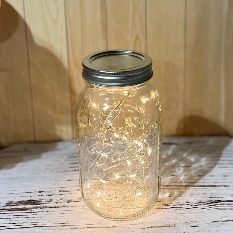 Lighted Mason Jars - Etsy