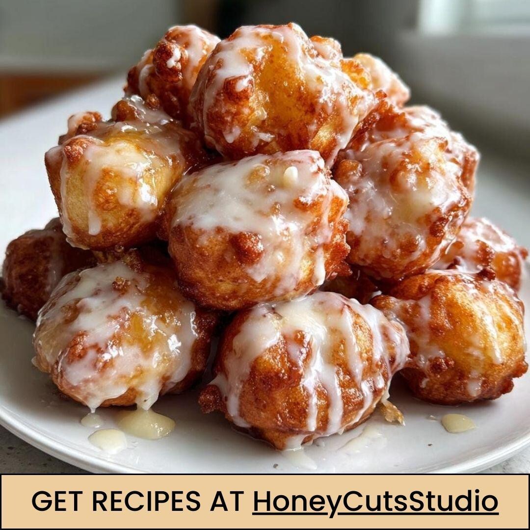 Apple Fritter Bites Recipe Printable | Easy Fall Dessert PDF | Mini ...