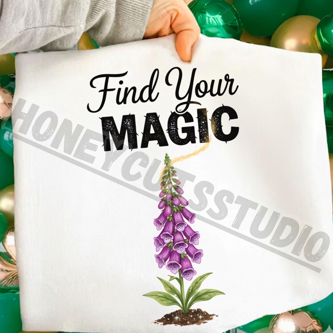 Find Your Magic PNG, Inspirational Quote PNG, Motivational Phrase ...
