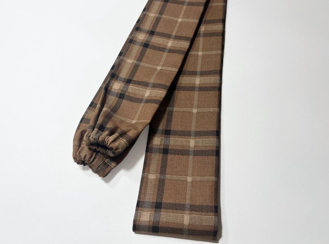 Fabric Cable Cover, Cord Organizer, Brown Plaid Print Cloth Cord Cover ...