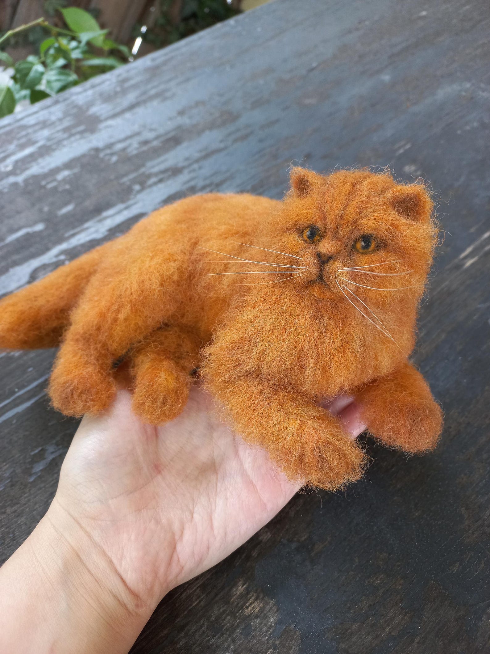 Wool Sculpture Needle Felted Cat Wool Cat Felting Cat Miniature Animal ...