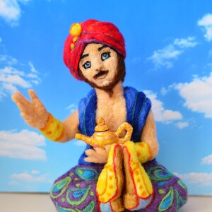 Wool Sculpture, Needle Felted Genie, Wool Genie, Sculpture Genie ...