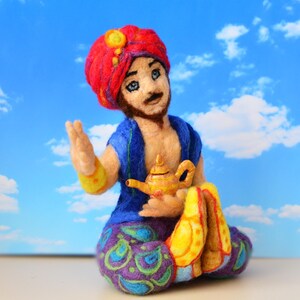 Wool Sculpture, Needle Felted Genie, Wool Genie, Sculpture Genie ...
