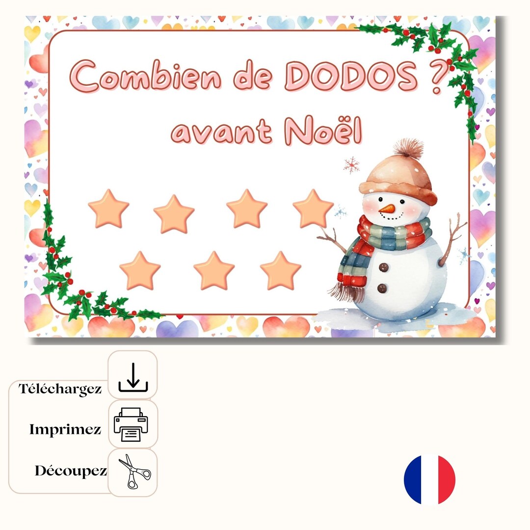 Christmas Countdown Chart, Wait for Christmas, Countdown to Christmas ...