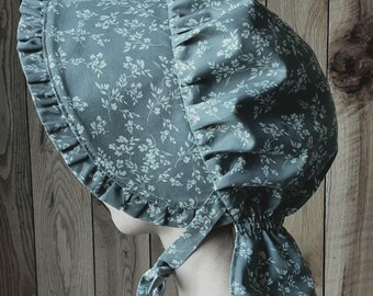 Womens Girls Cotton Sunbonnet. Red Checkered Pioneer Prairie Bonnet - Etsy