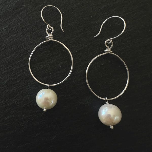 Marisol Silver Pearls - Etsy