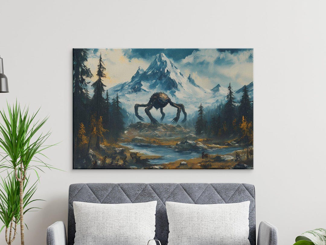 Splicer Vintage Landscape Art Print for Digital Download. Scenic ...