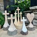 Hand-cut Wooden Cross | Unique Mixed Hardwood Decor | Live Edge & Clean ...