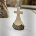 Hand-cut Wooden Cross | Unique Mixed Hardwood Decor | Live Edge & Clean ...