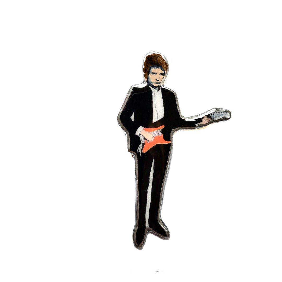 Statement Bob Dylan Figure Legend Brooch by Ellymental Jewellery - Etsy