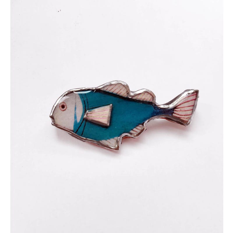 Men Fish Brooch - Etsy UK