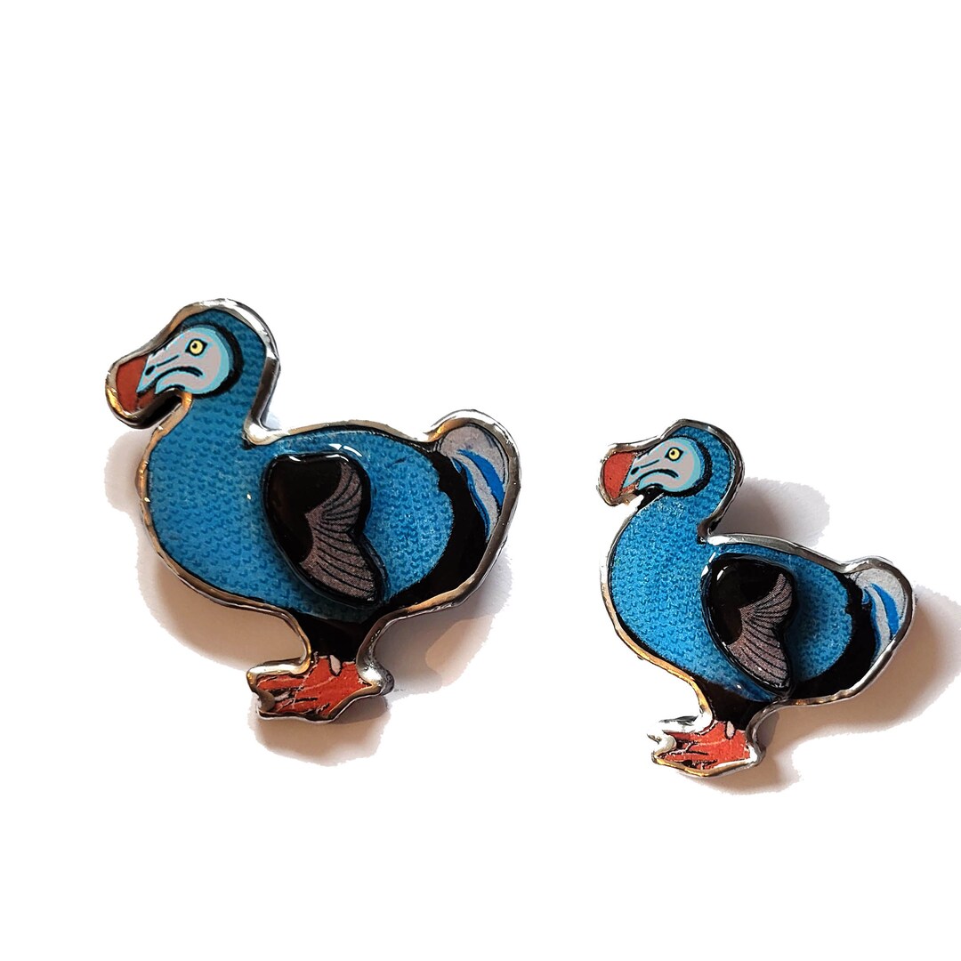 Wonderfully Whimsical Blue Dodo Bird Brooch Choose From 2 Sizes by ...