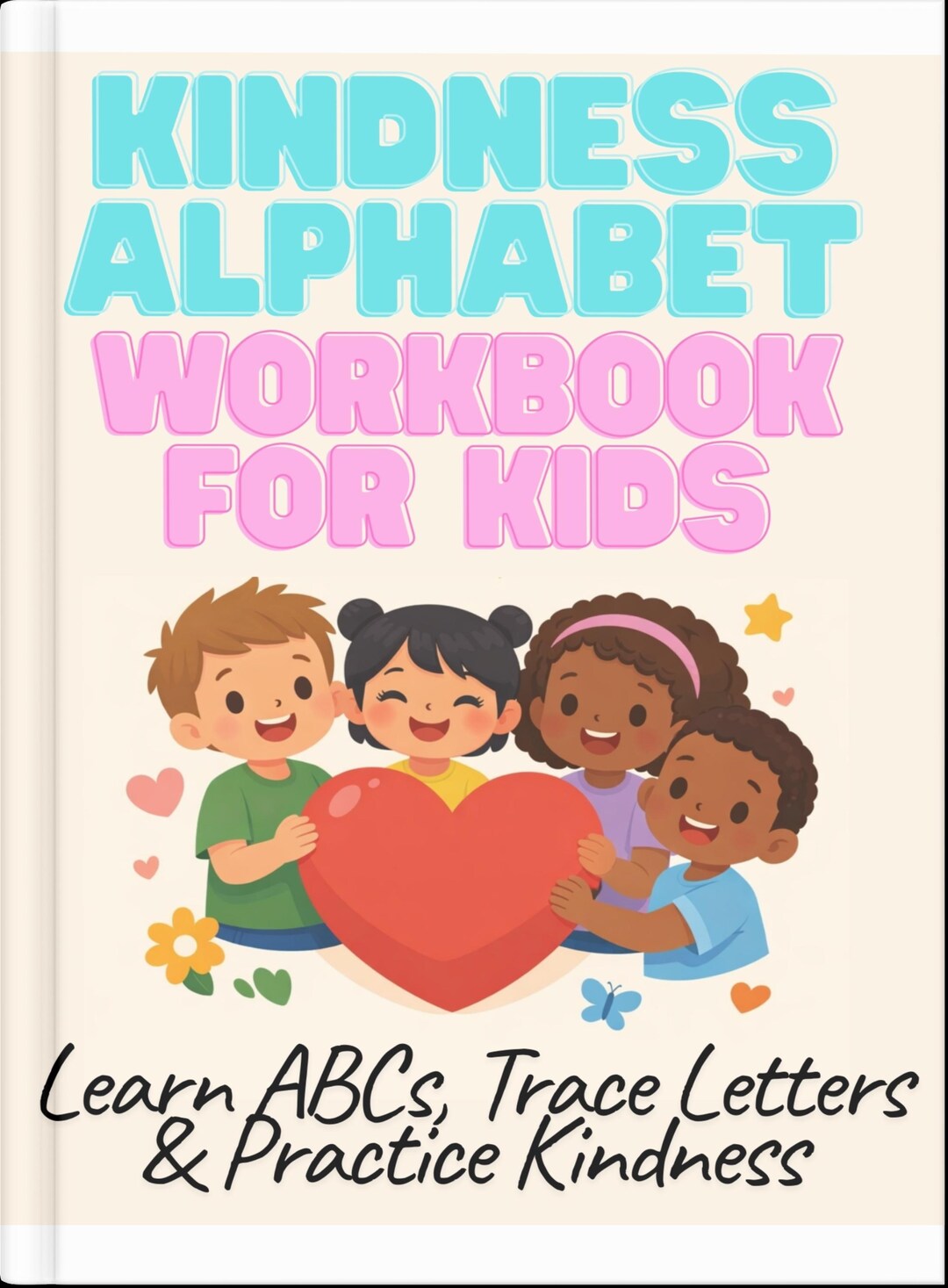 Kindness Alphabet Workbook for Kids | ABC Tracing & Coloring Printable ...