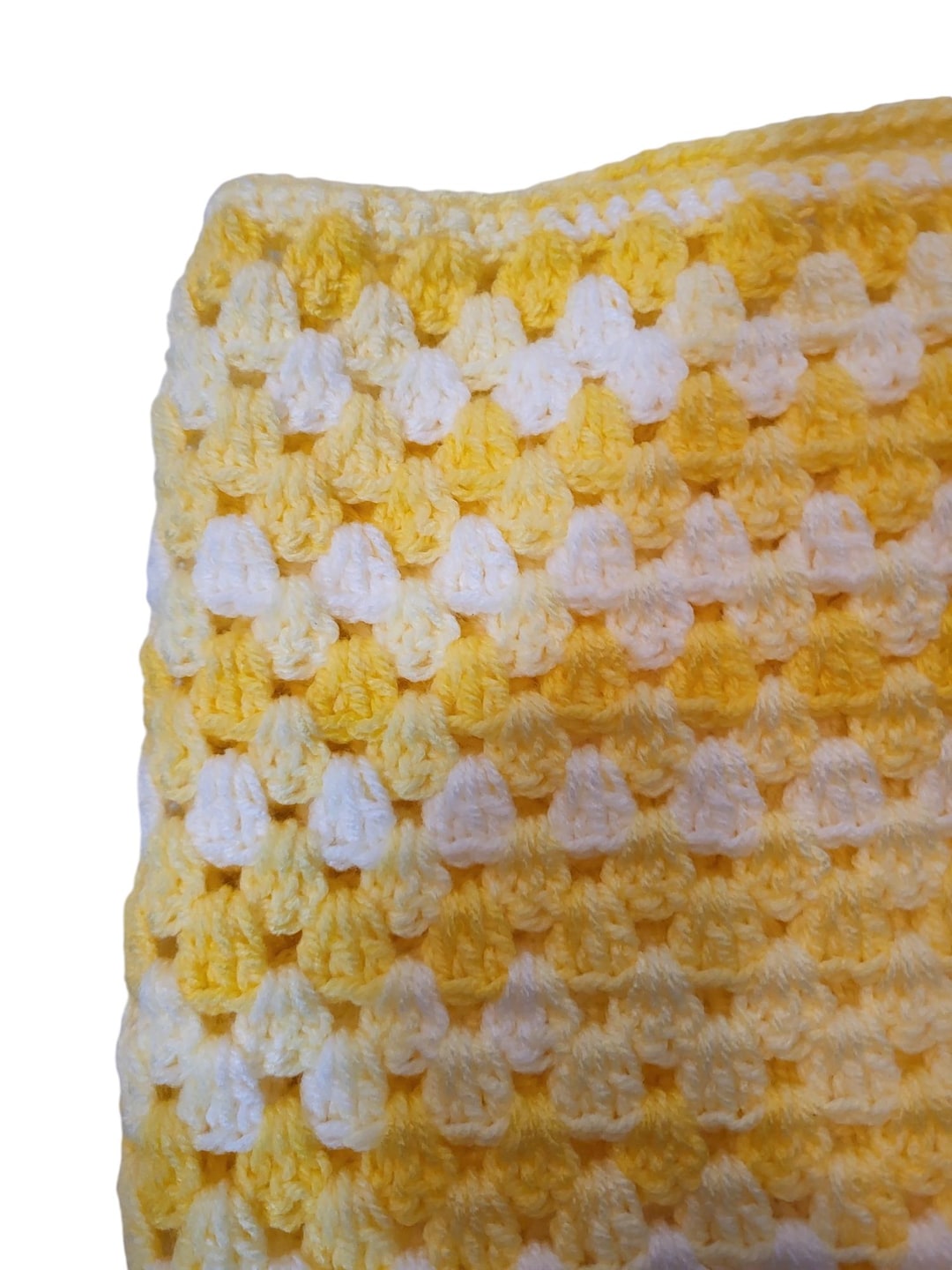 Yellow Crochet Baby Blanket - Etsy