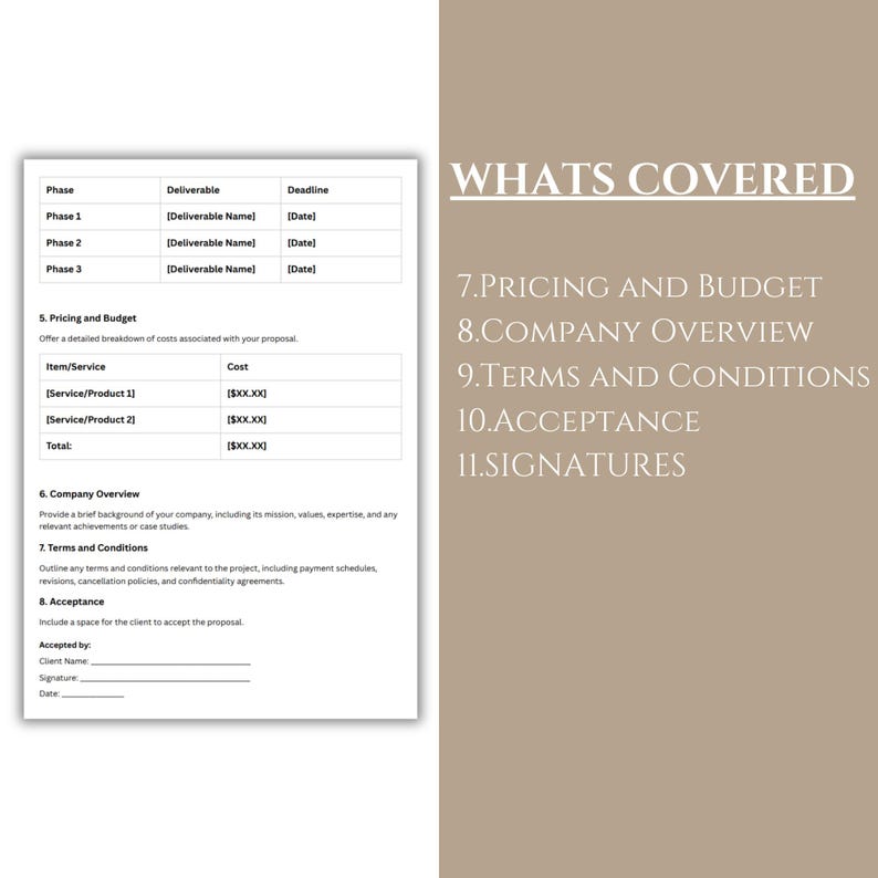 Business Proposal Template, Professional Proposal Template, Easy-to-use ...
