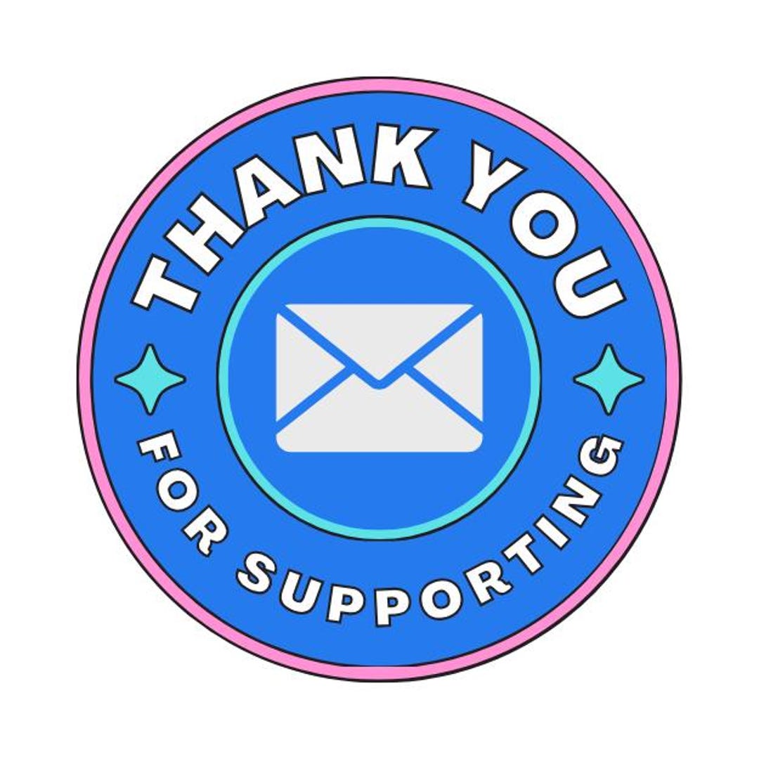 Printable thank You for Supporting Sign - Etsy