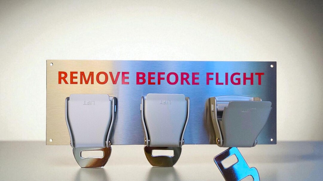 Aviation Airplane Key Rack, Airplane Seatbelt Remove Before Flight - Etsy