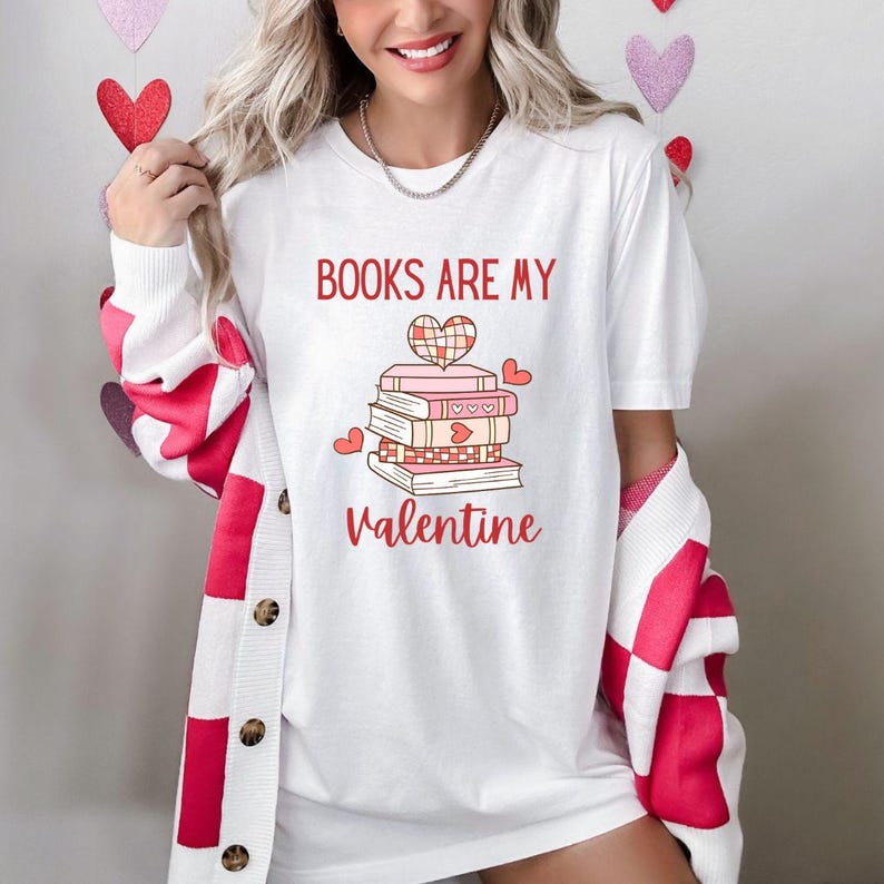 Books Are My Valentine PNG, Valentine Book Lover Art, Literary ...