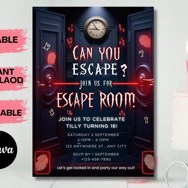 Escape Room Puzzle Card - Etsy