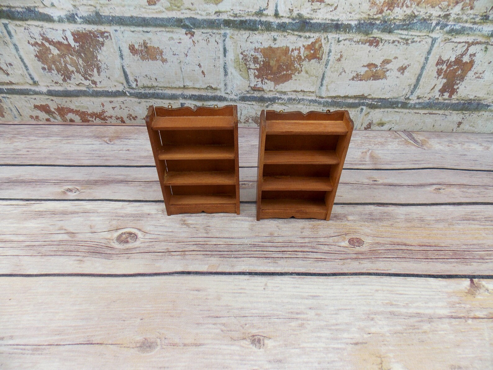 Shackman Miniature Wood Dollhouse Furniture Shelves - Etsy