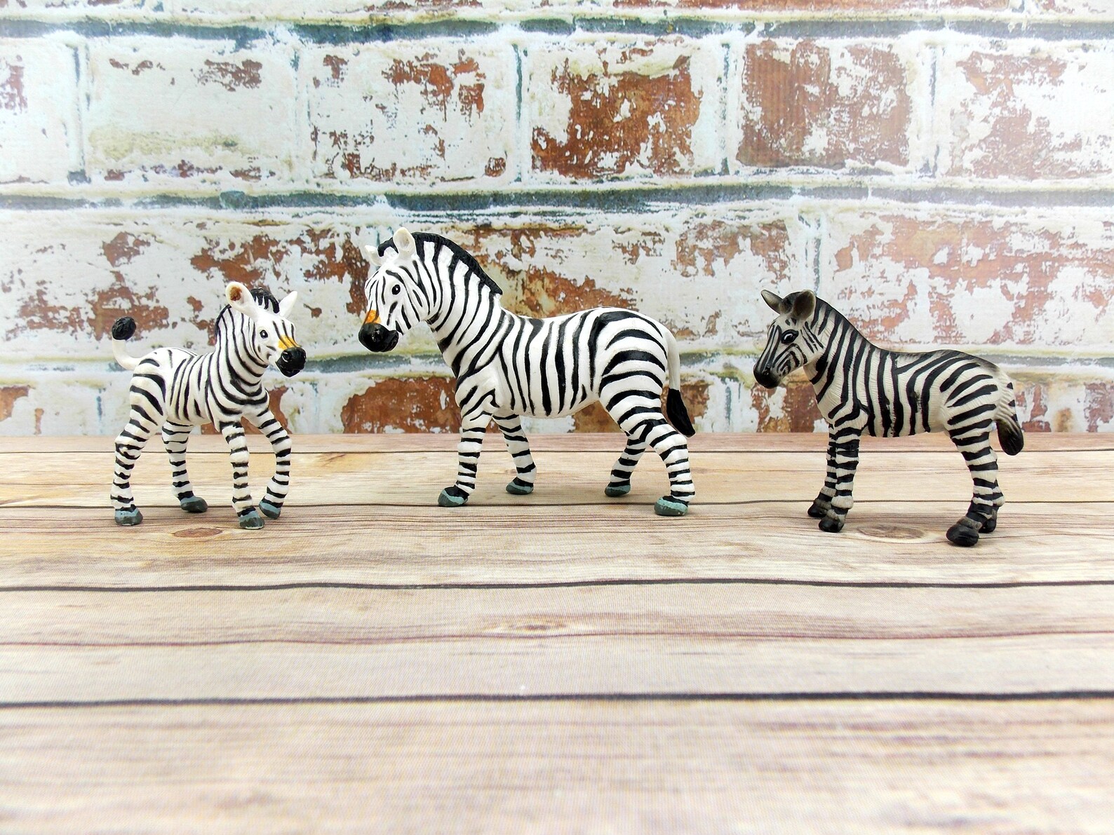 Vintage Plastic Zebras 1996 Safari Ltd Zebras Toy Zebras | Etsy
