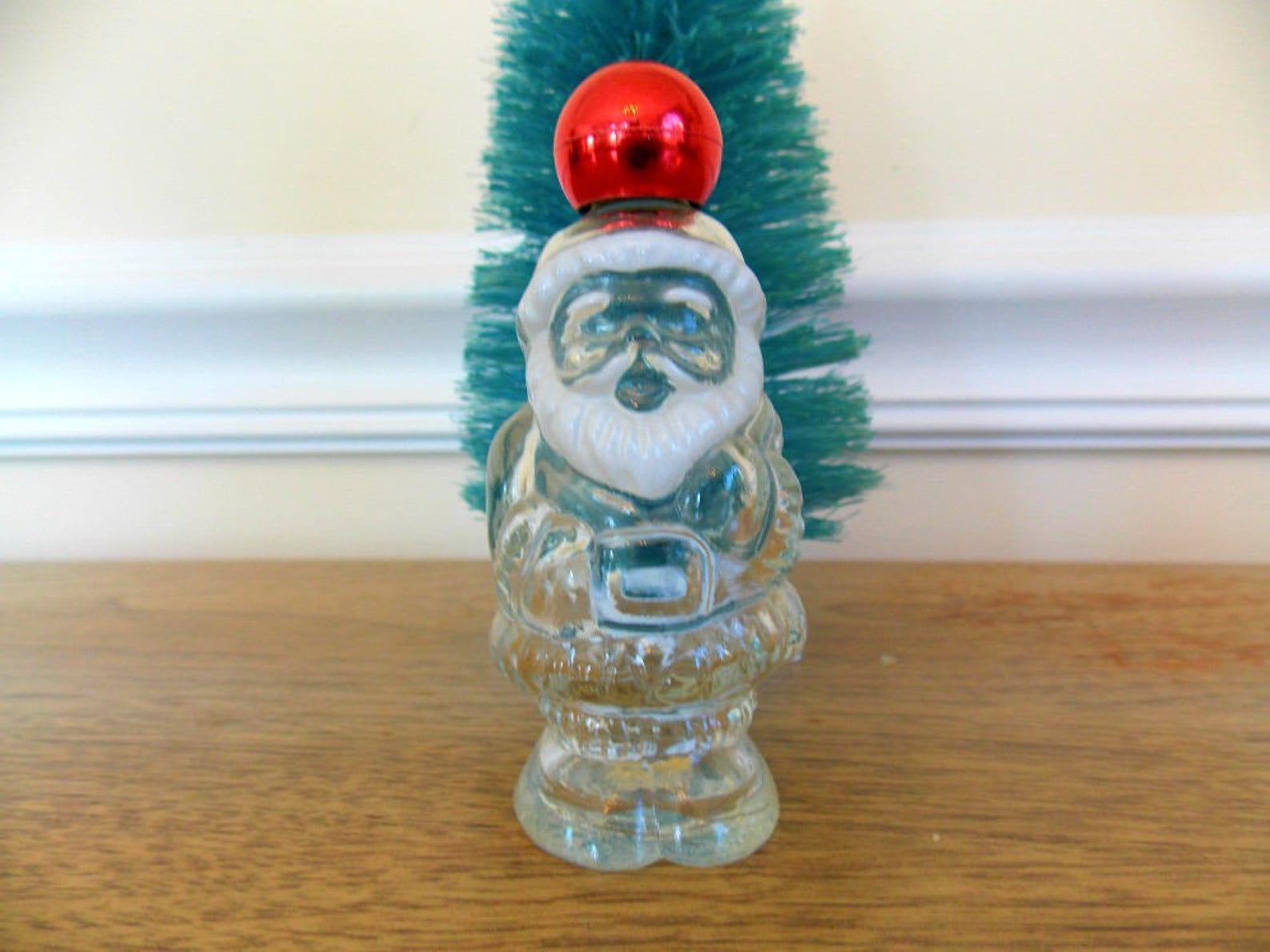 Vintage Avon Jolly Santa Santa Perfume Bottle Glass Santa | Etsy