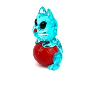 Alien Cat Figurine Blue Translucent Alien Cat Cat Figurine - Etsy