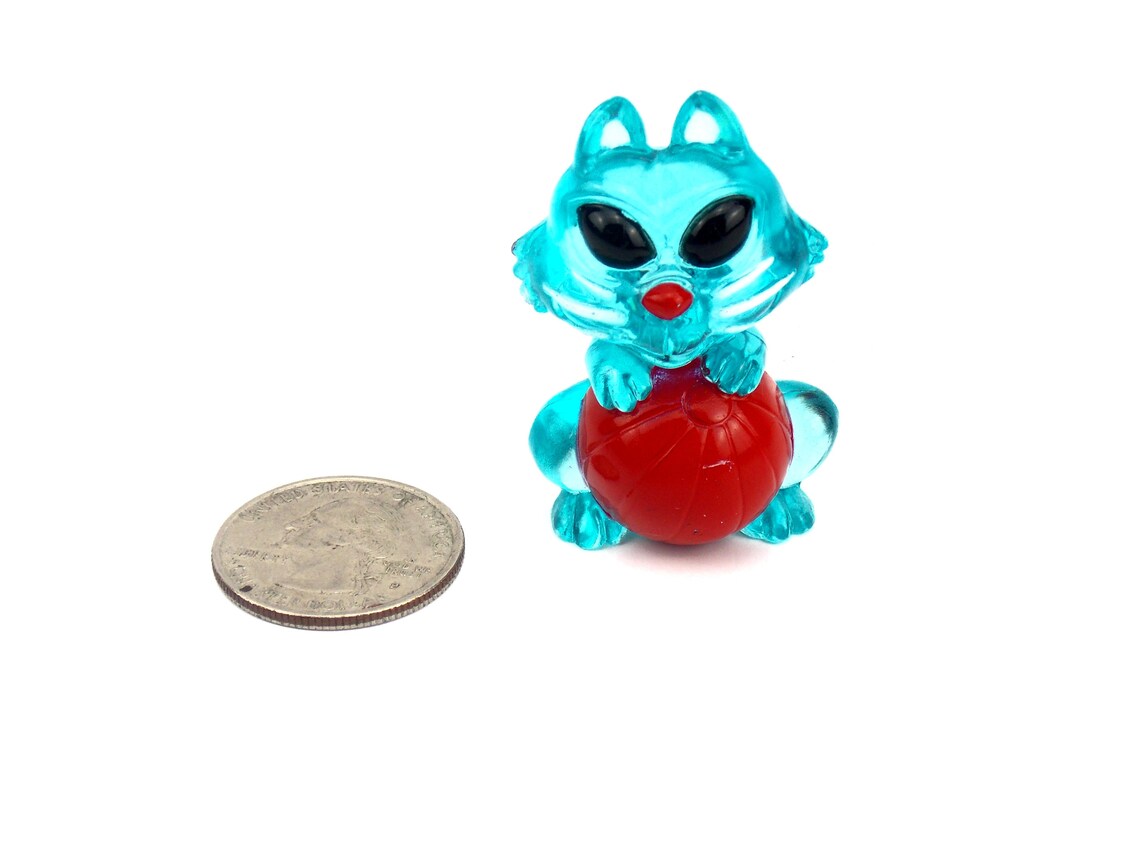 Alien Cat Figurine Blue Translucent Alien Cat Cat Figurine - Etsy