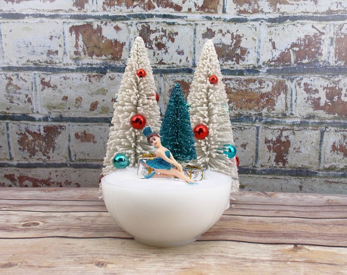 Christmas Ballerina Snow Queen Miniature Vignette, Snow Queen Christmas ...