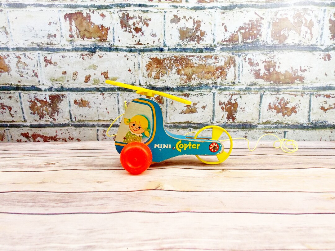 1970 Fisher Price Mini Copter, Vintage Fisher Price Helicopter, 448 ...