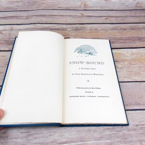 Snow-bound A Winter Idyl by John Greenleaf Whittier, September 1939 ...