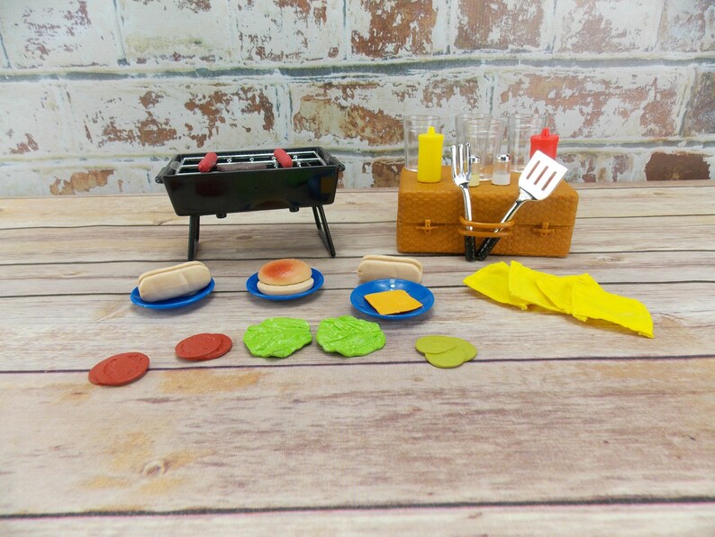 18 Inch Doll Picnic Cookout Set Hot Dogs Grill Picnic - Etsy