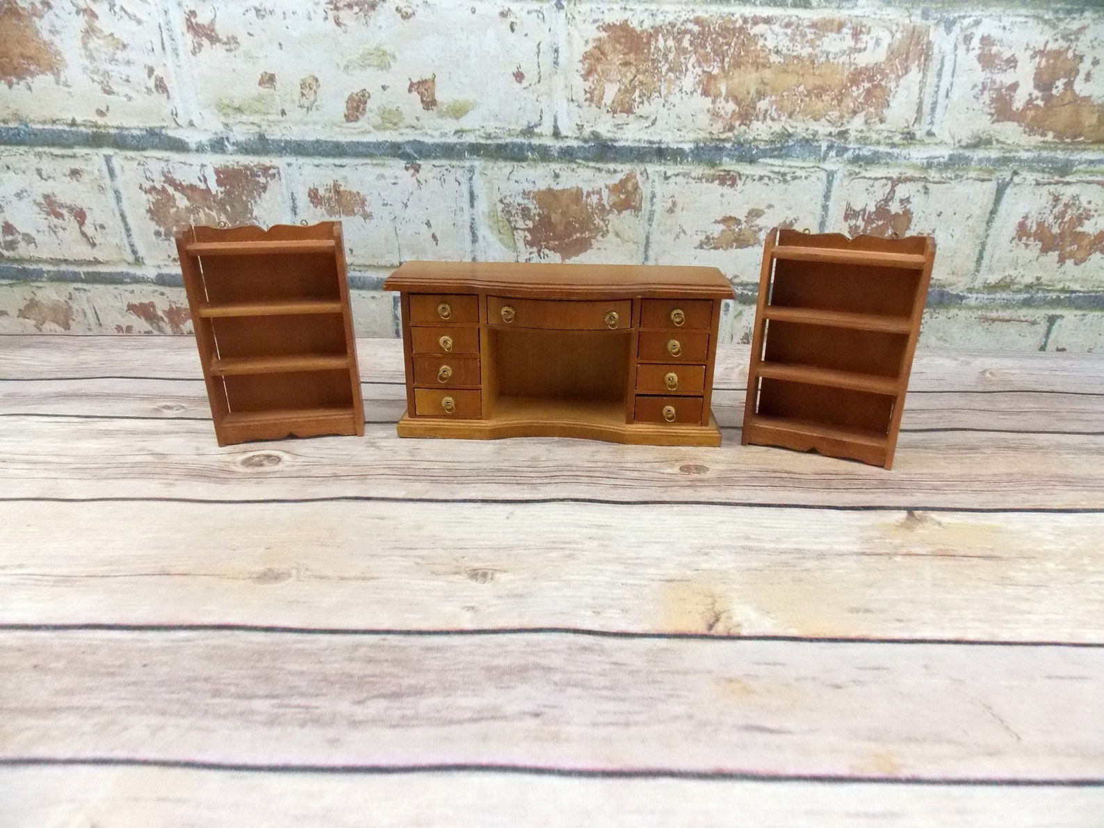 Shackman Miniature Wood Dollhouse Furniture Shelves - Etsy