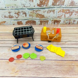 18 Inch Doll Picnic Cookout Set, Hot Dogs, Grill, Picnic Basket ...