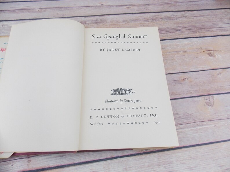 Star Spangled Summer Janet Lambert 1941 Second Printing | Etsy