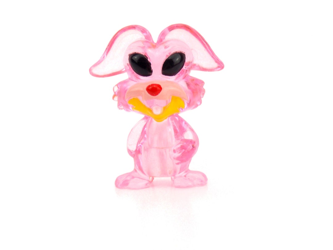 Alien Rabbit Figurine, Pink Translucent Alien Rabbit, Rabbit Figurine ...