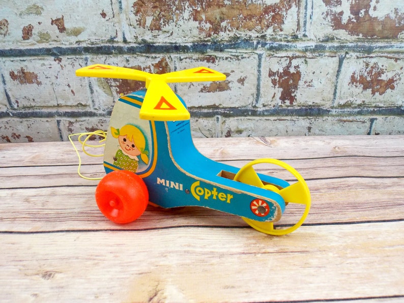 1970 Fisher Price Mini Copter Vintage Fisher Price - Etsy