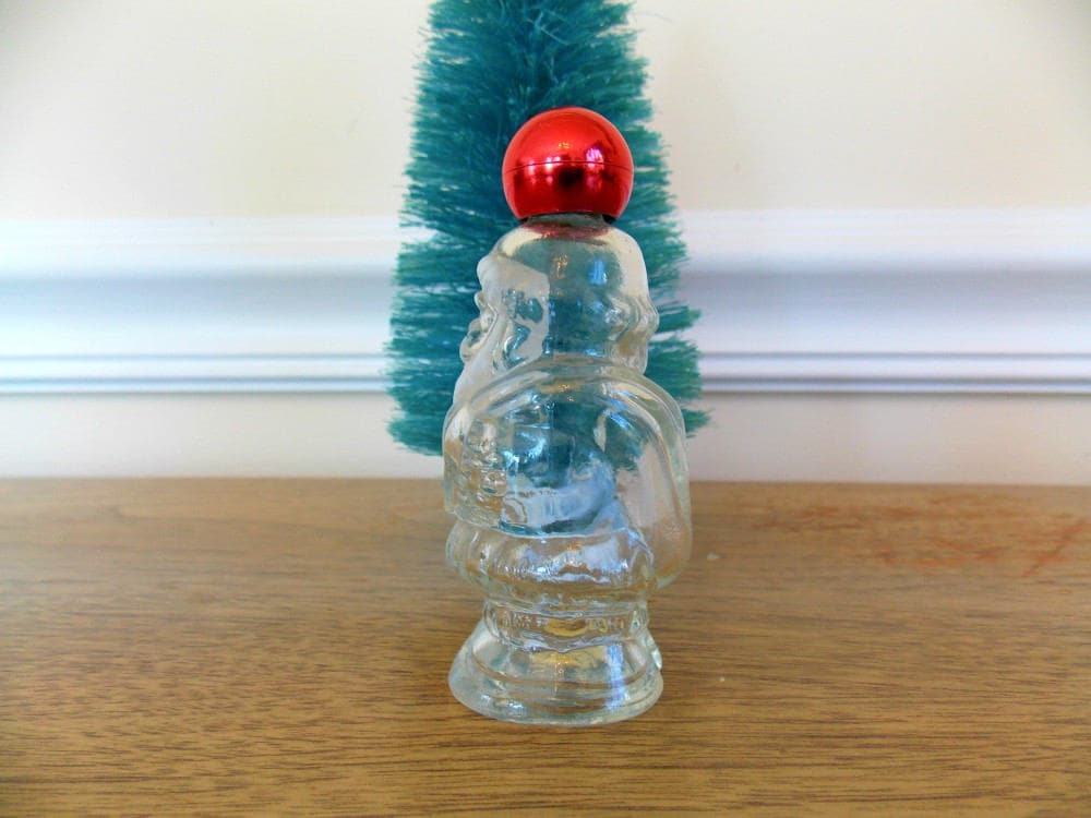 Vintage Avon Jolly Santa Santa Perfume Bottle Glass Santa | Etsy