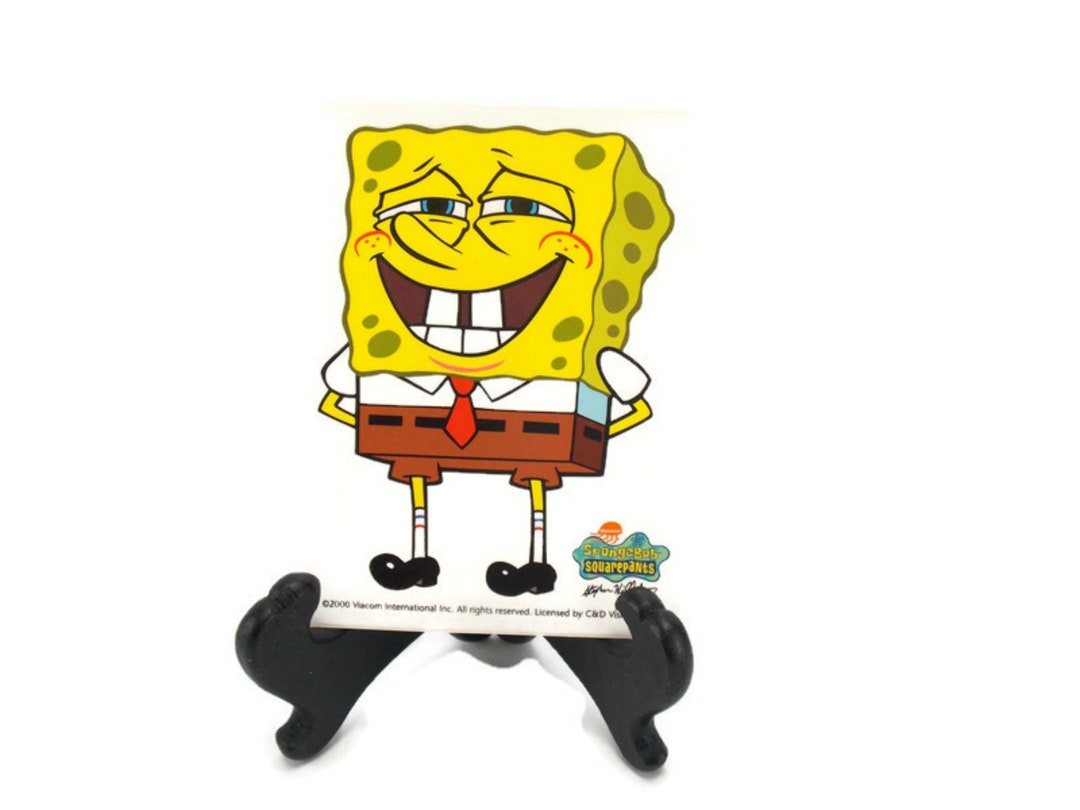 Spongebob Squarepants Sticker, 2000, Vintage, Nickelodeon Cartoon ...