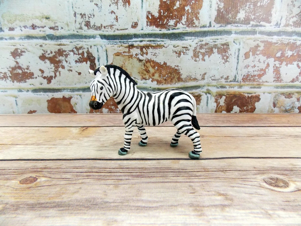Vintage Plastic Zebras 1996 Safari Ltd Zebras Toy Zebras | Etsy
