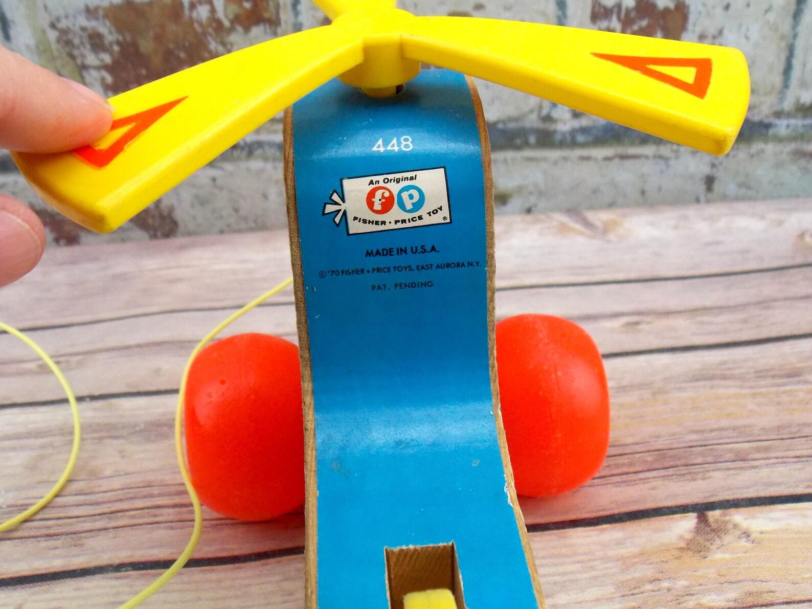 1970 Fisher Price Mini Copter Vintage Fisher Price - Etsy