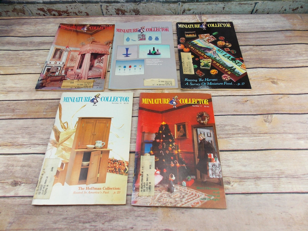 1979 Miniature Collector Magazine Set, Vintage Miniature Hobby ...
