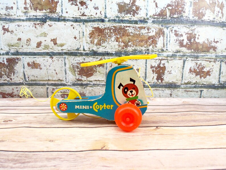 1970 Fisher Price Mini Copter Vintage Fisher Price - Etsy