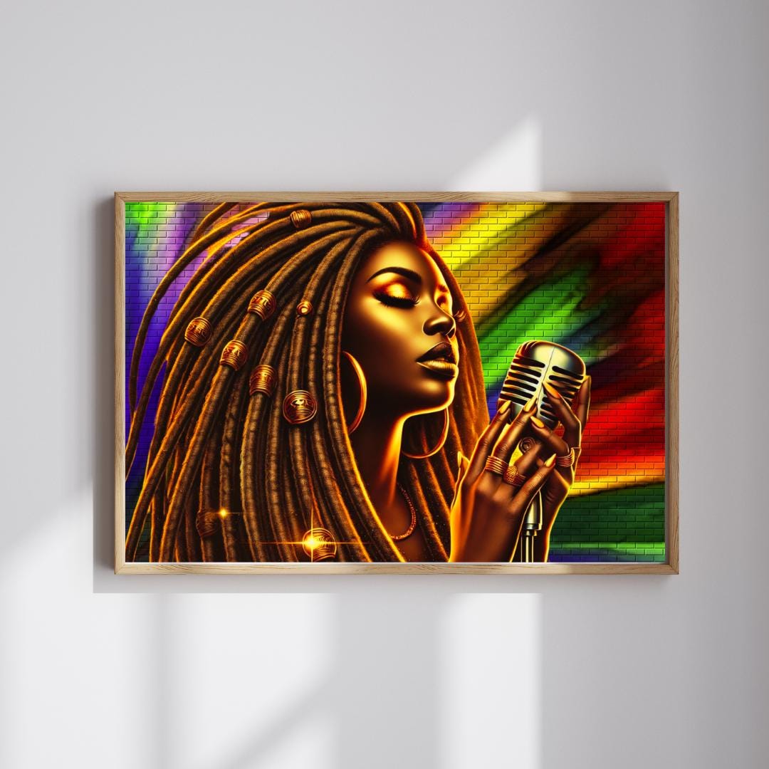 Reggae Wall Decor | Jamaican Art | Home Decor | Reggae Print | Wall Art ...