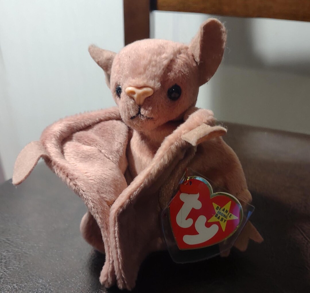 Rare Vintage Ty Original Beanie Baby batty Collectible 1996 PVC Pellets ...