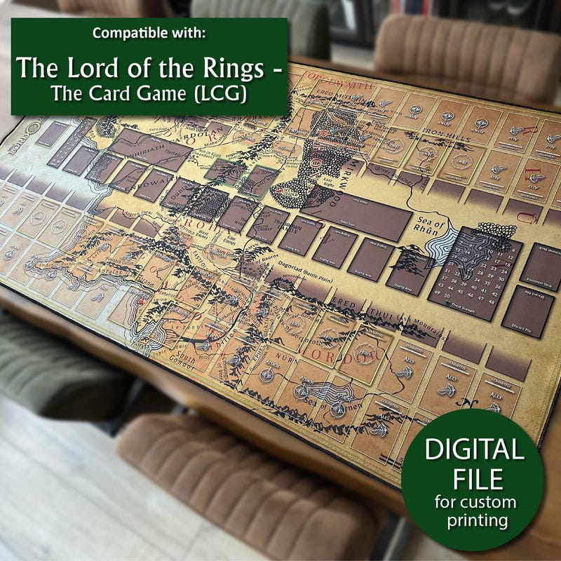 Lord of Rings Card Mat - Etsy