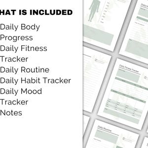 Daily Wellness Planner Printable PDF Routine Fitness Habit Mood Tracker ...
