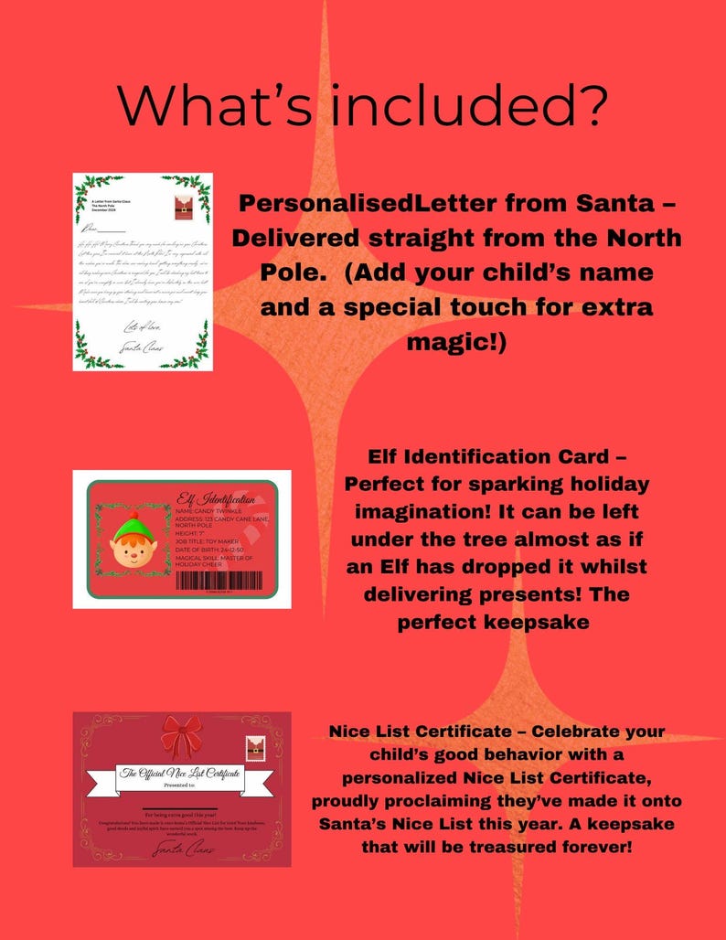Magical Bundle Digital Download Letter From Santa, Elf Identification ...